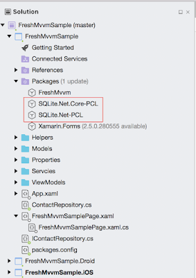 Also please add above package to FreshMvvmSample .Droid and FreshMvvmSample. iOS projects by ...