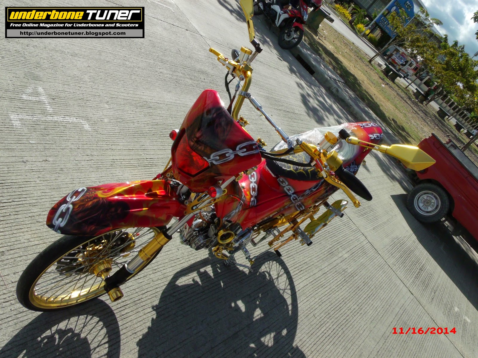 underbone tuner: Modified Honda XRM125 - Demon Hunter Theme DMC