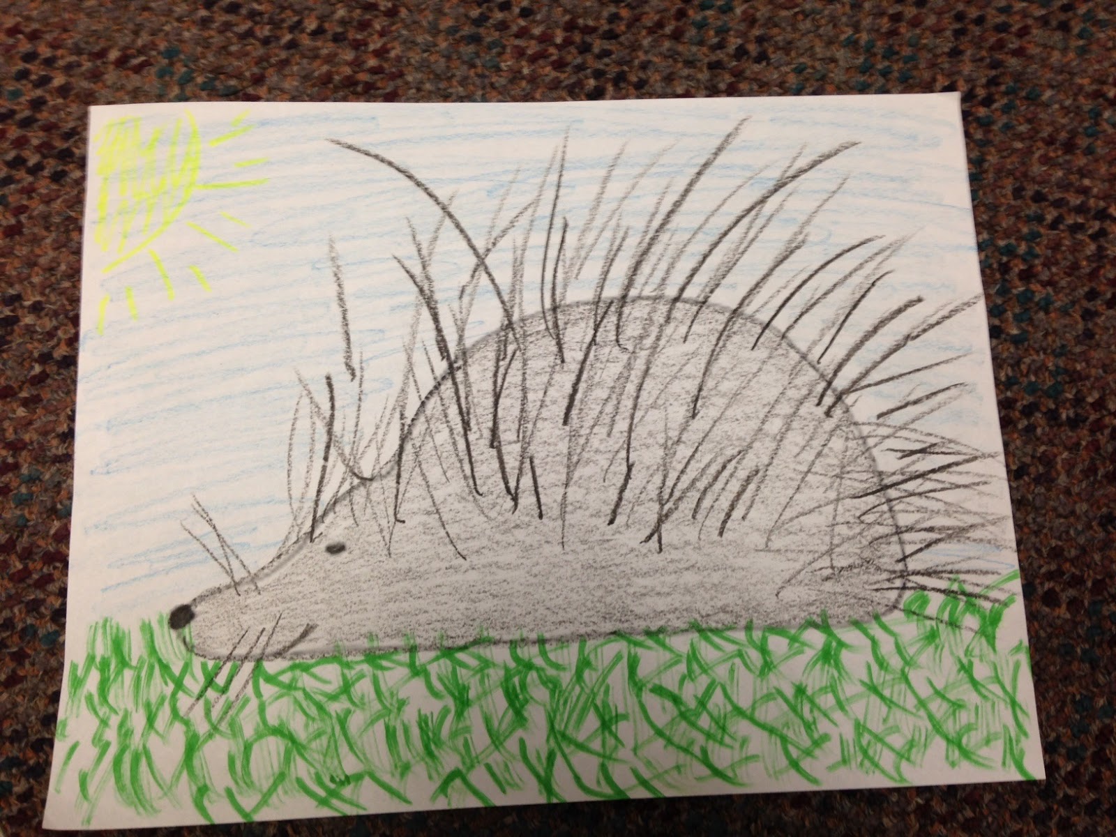 Preschool Storytime Crafts: Porcupine