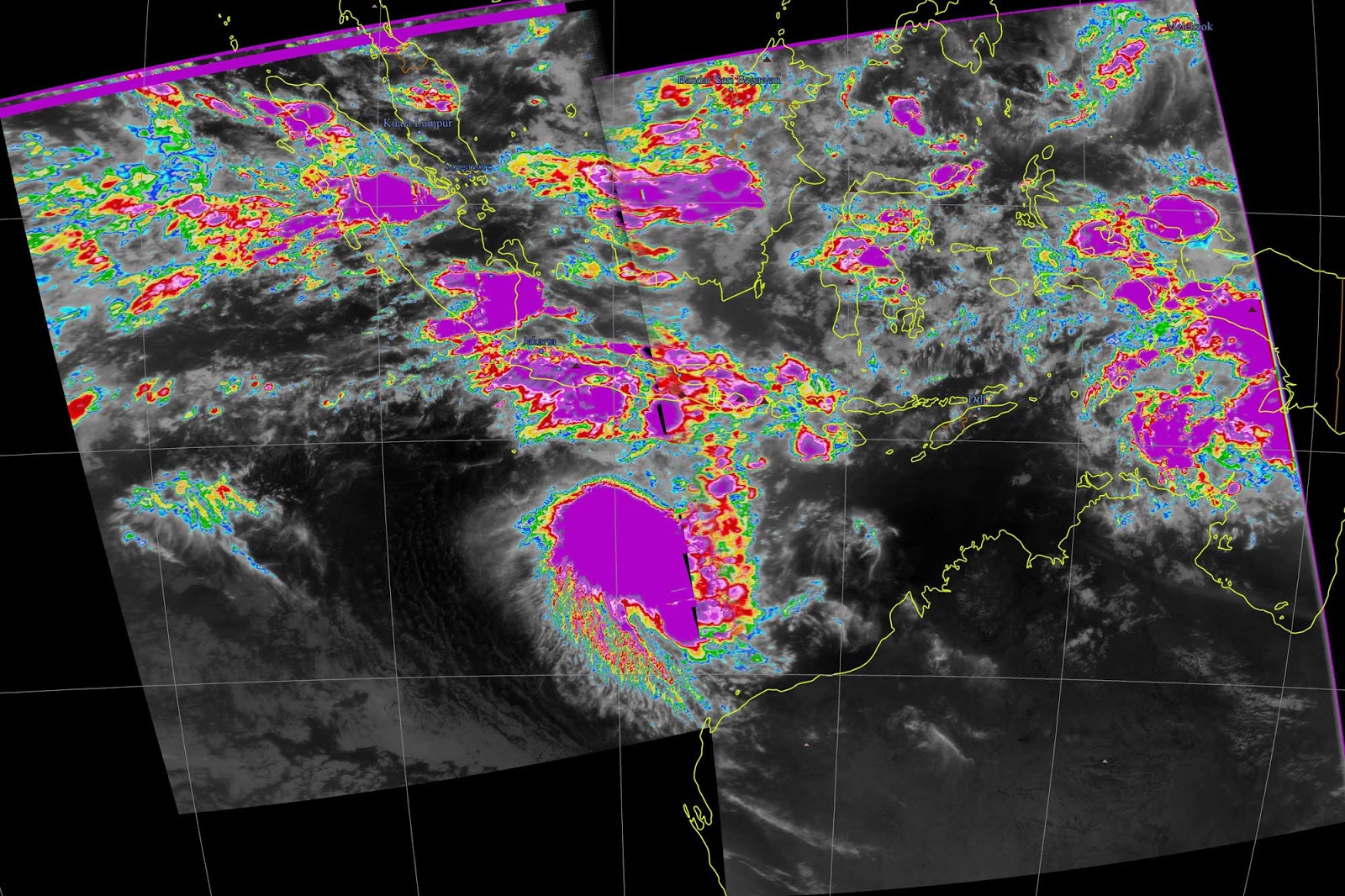 Composite Image from METEOR M2 Satellite Over Indonesia | YC3BVG BLOG