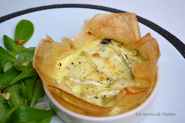 Ma cuisine au fil de mes idées...: Tartelettes en feuilles de brick aux ...