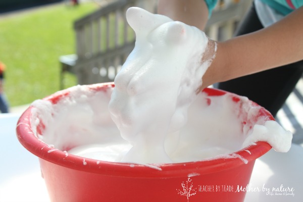 PLAY IDEA: Soap Flake Foam - Teacher by trade, Mother by nature