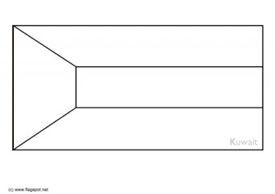 Laminas para Colorear | Coloring Pages: Mapa y Bandera de Kuwait para ...
