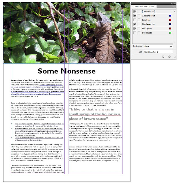 Adventures with InDesign: The joy of (conditional) text