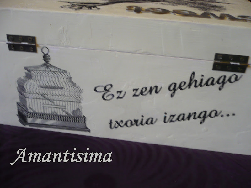 El jardin de mis flores AMANTISIMA: Caja "pájaros" Mi primer transfer