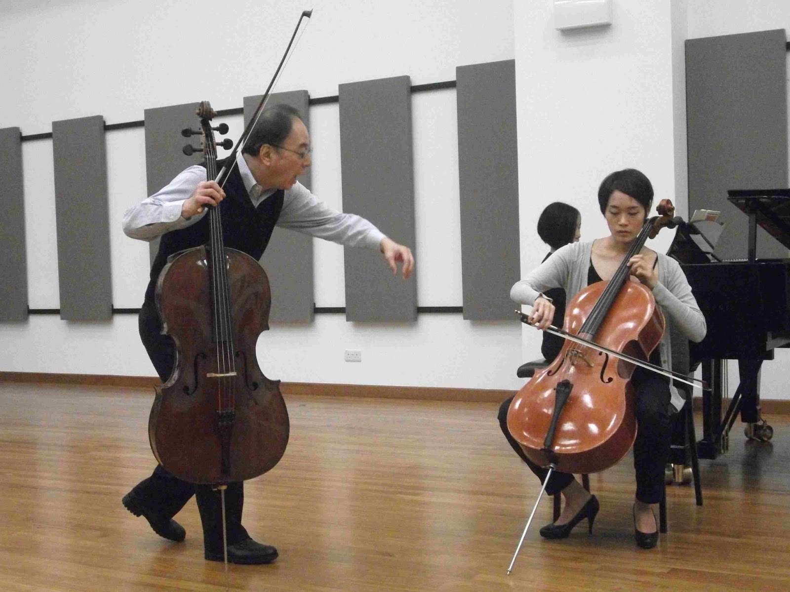 pianomania: Photos from Japanese Cellist SADAO HARADA'S Masterclass
