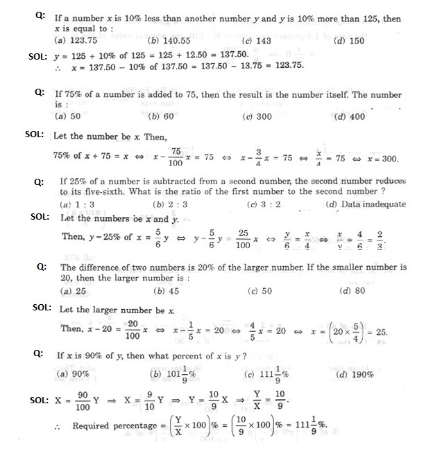 Percentage - Aptitude