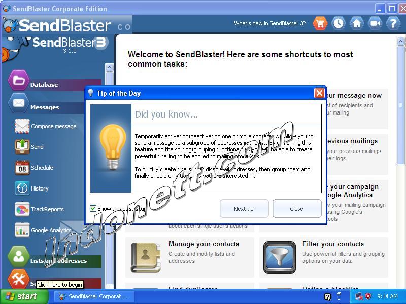 Instalasi Software Email Massal SendBlaster 3 | Indonett.com