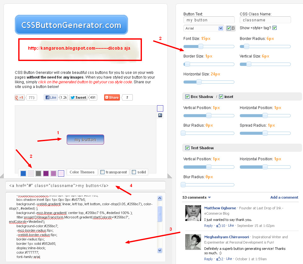 KANGAROON: Membuat Tombol/Button Keren