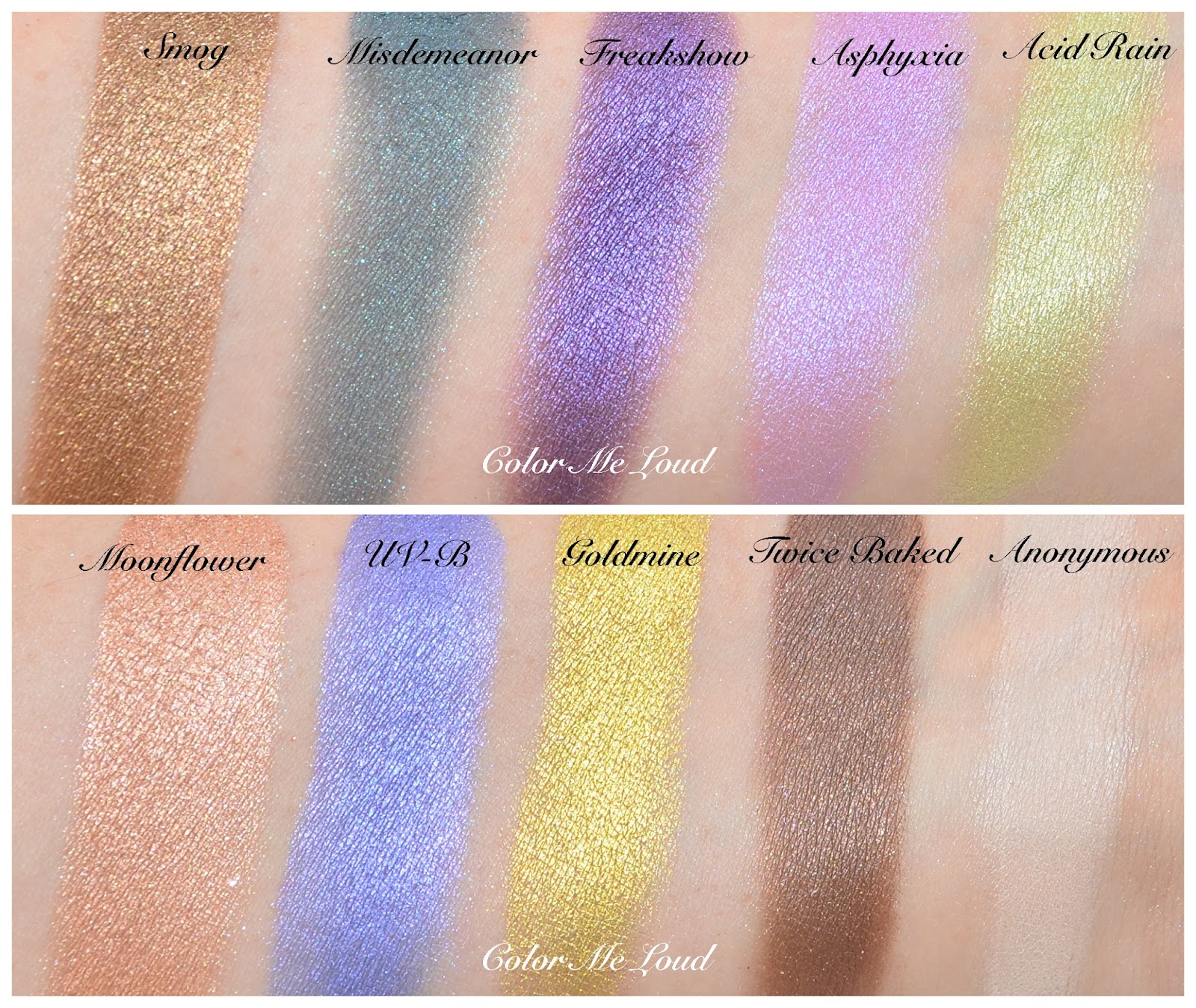 Urban Decay Vice Palette Swatches