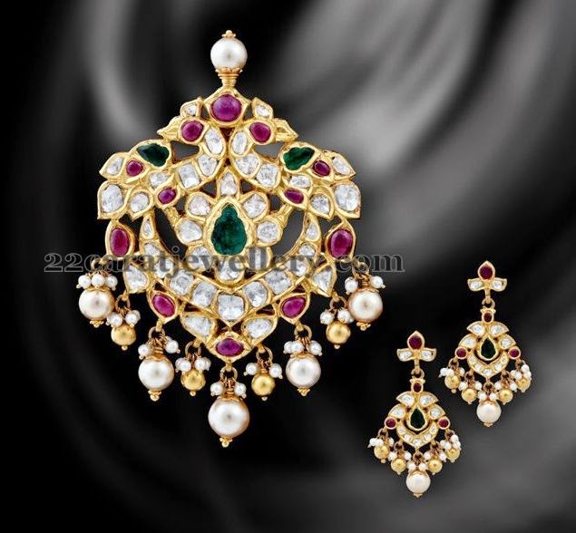 Incredible Pachi Work Pendant - Jewellery Designs