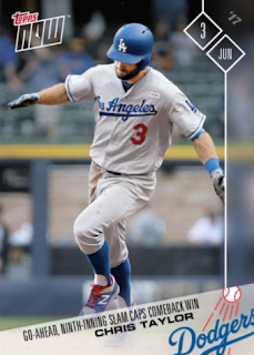 Dodgers Blue Heaven: 2017 Topps Now - #216 & #218 - Taylor's Saturday ...