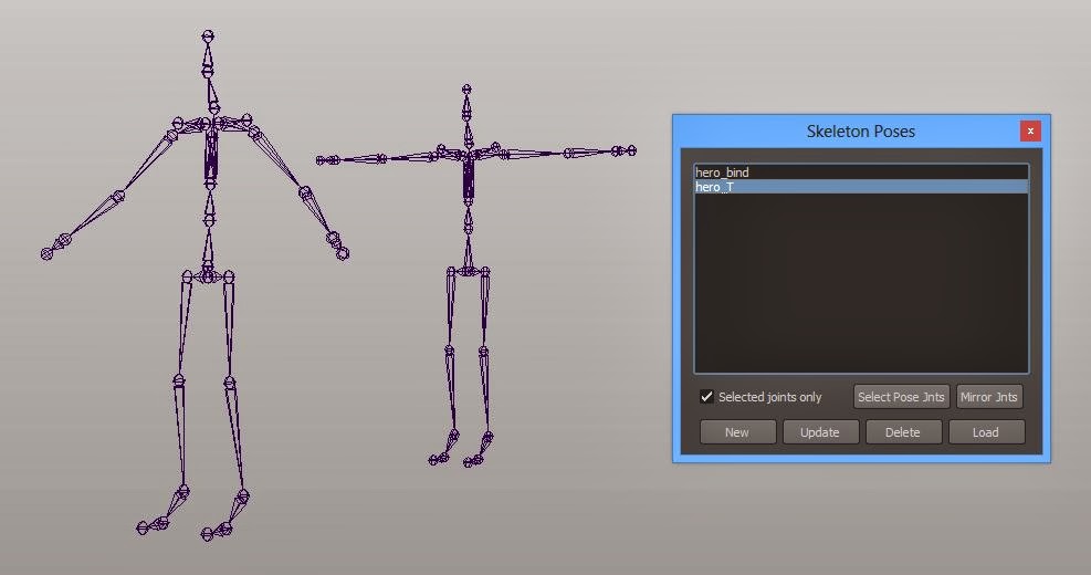 Robot Squids: Skeleton pose manager - Free script