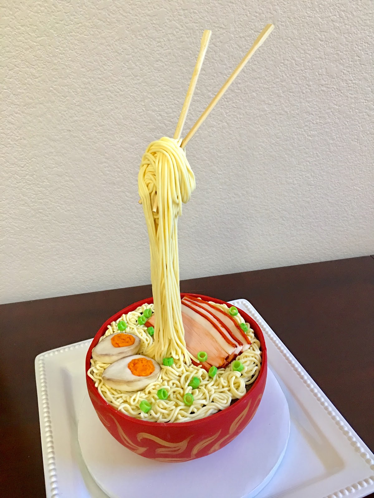 Floating Chopsticks Ramen Cake