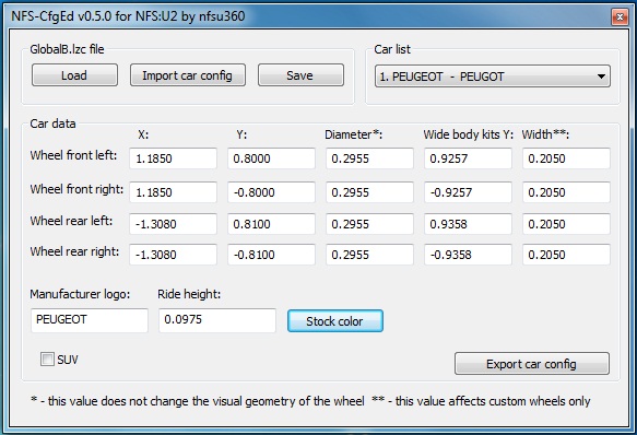 NFS RACING™: NFSU2 ModTools v1.2