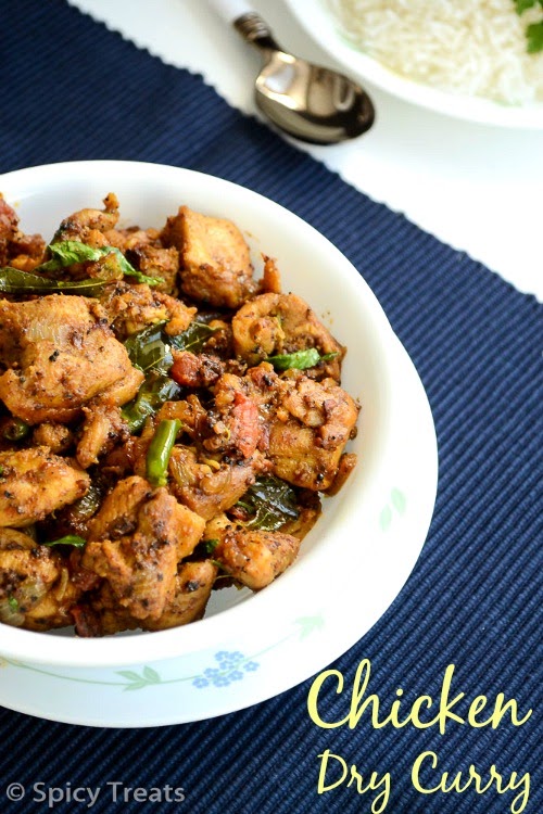 Spicy Treats: Chicken Dry Curry Recipe / Spicy Chicken Dry Curry