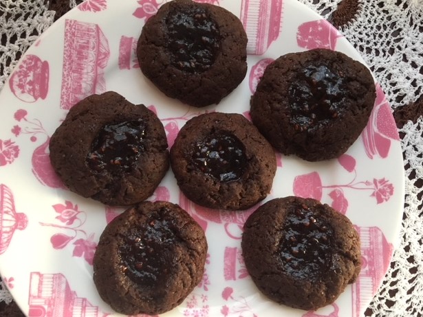 TWD - Chocolate-Raspberry Thumbprints | Laws of the Kitchen