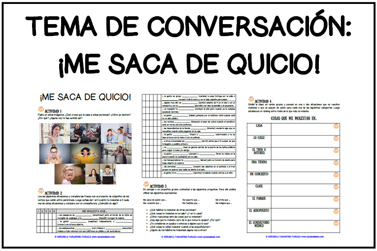 LACLASEDEELE: CONVERSACIÓN: ¡ME SACA DE QUICIO!