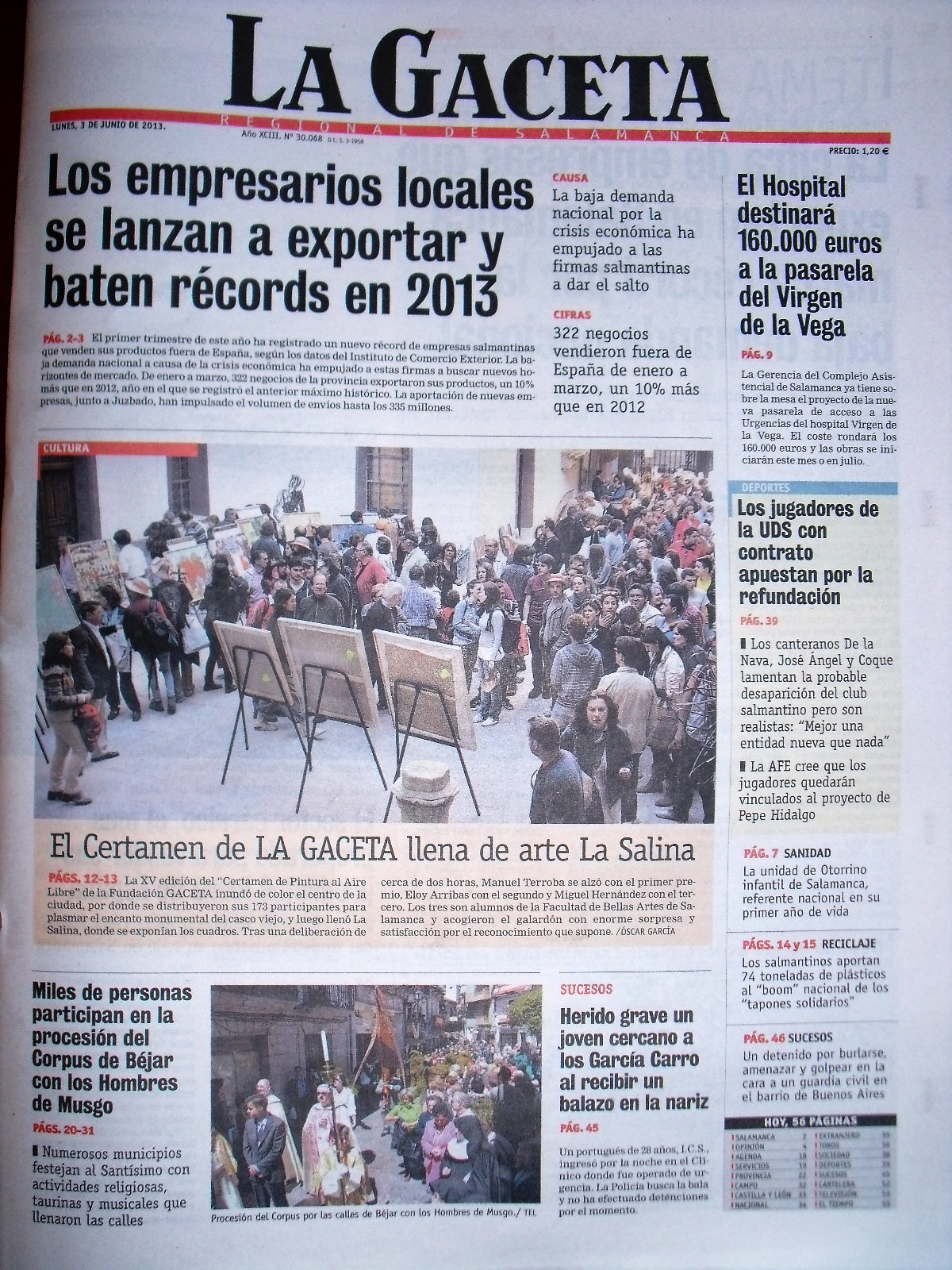 ENTREVISTA EN LA GACETA DE SALAMANCA : Blog literario y fotográfico