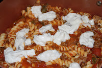 Deep South Dish: Baked Rotini in Meat Sauce