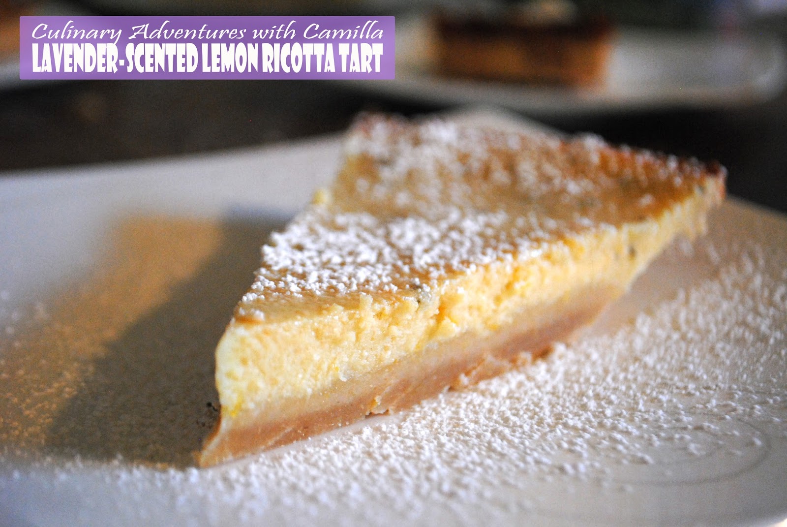 Lavender-Scented Lemon Ricotta Tart