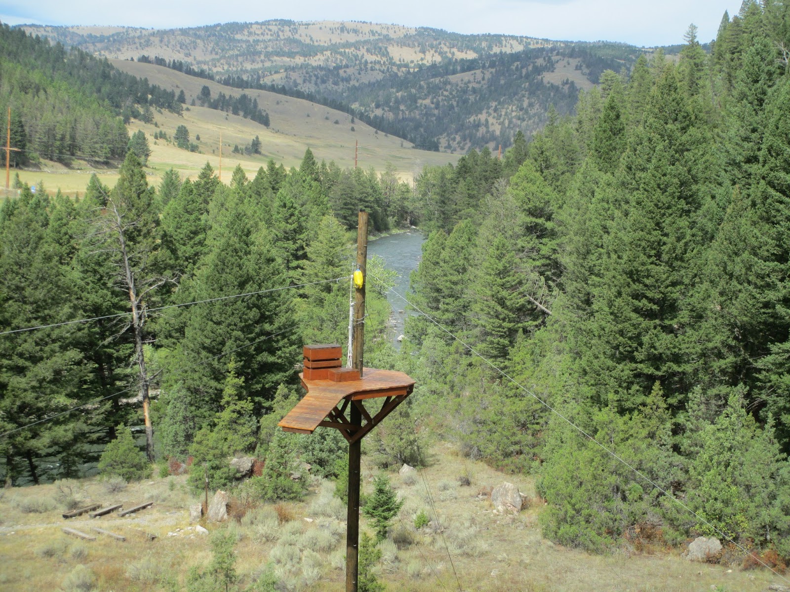 Ziplining Across the USA: Sunday September 15 Yellowstone Zipline ...