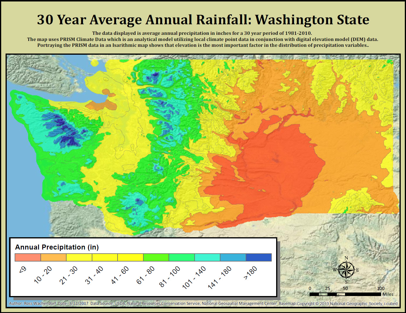 UWF GIS Map Projects: Cartographic Skills: Isarithmic Mapping