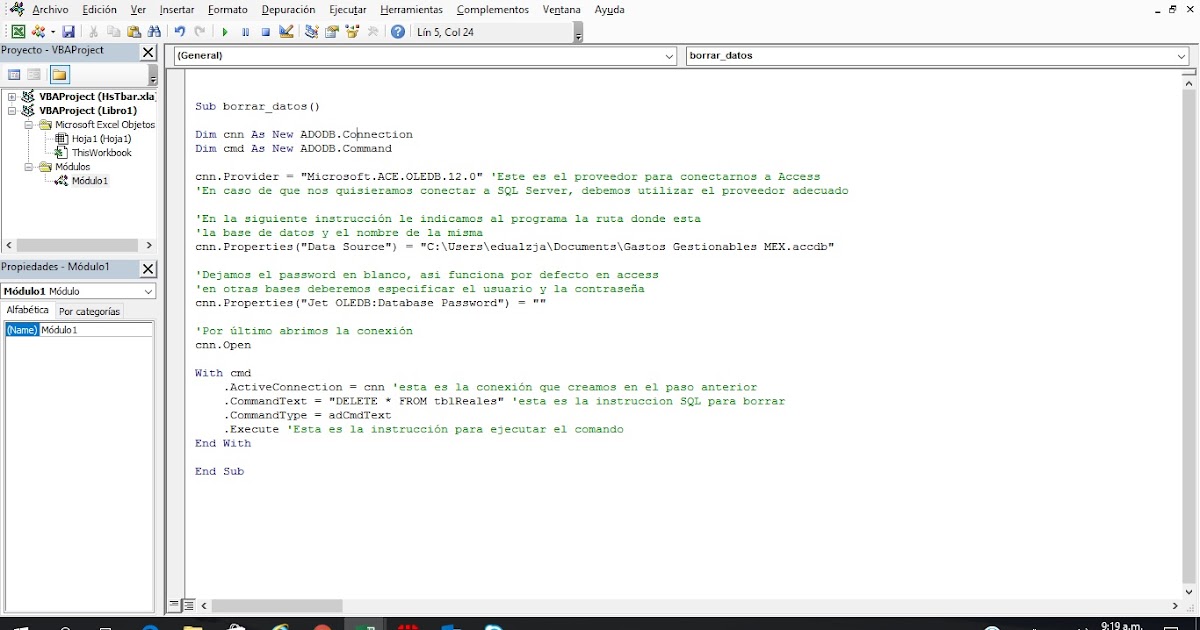Finanzas, excel, vba, sql y algo más...: Post Mejorado: Ejecutar la ...