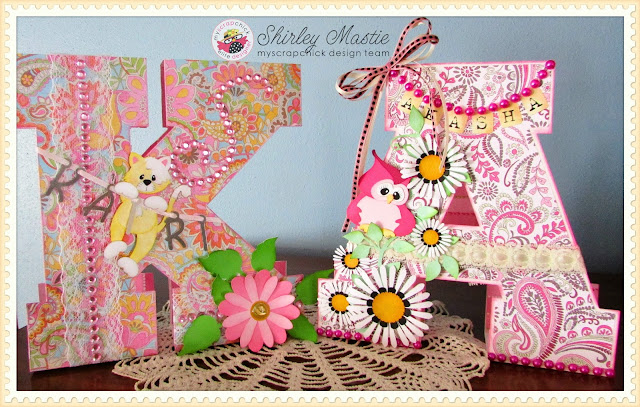 Scrappy Sam Designs: Pretty Initials