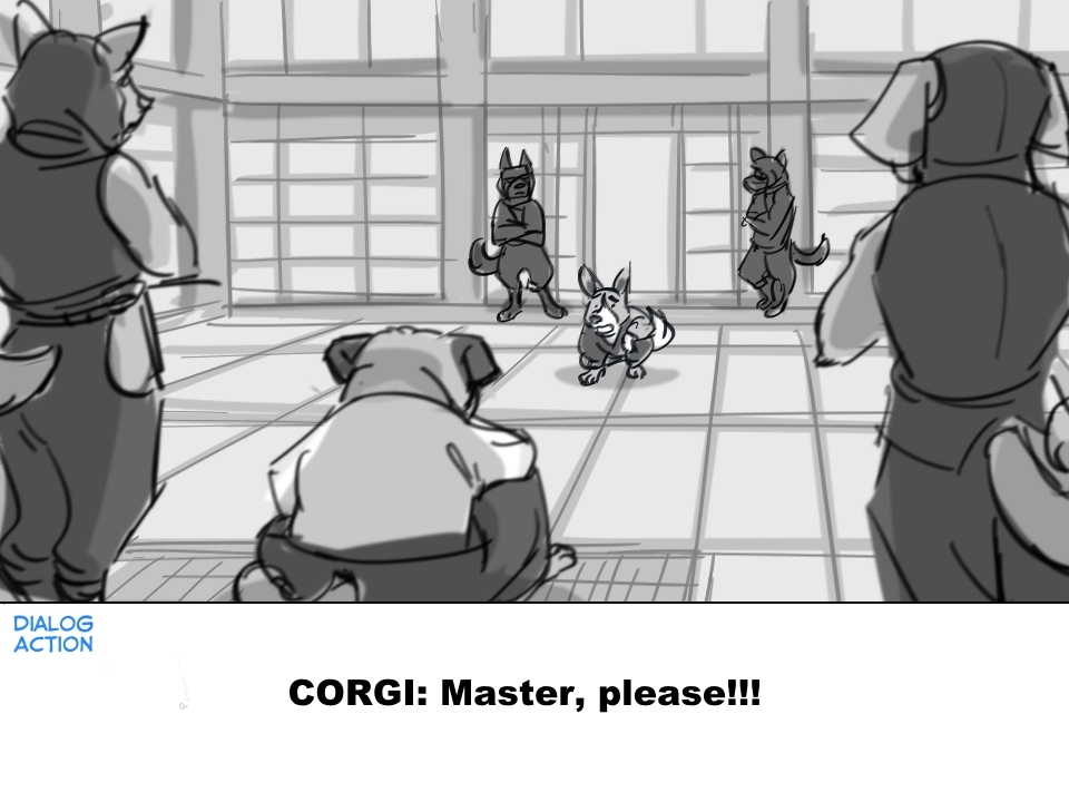 JOONKI PARK'S STORYBOARD PORTFOLIO: Ninja Corgi