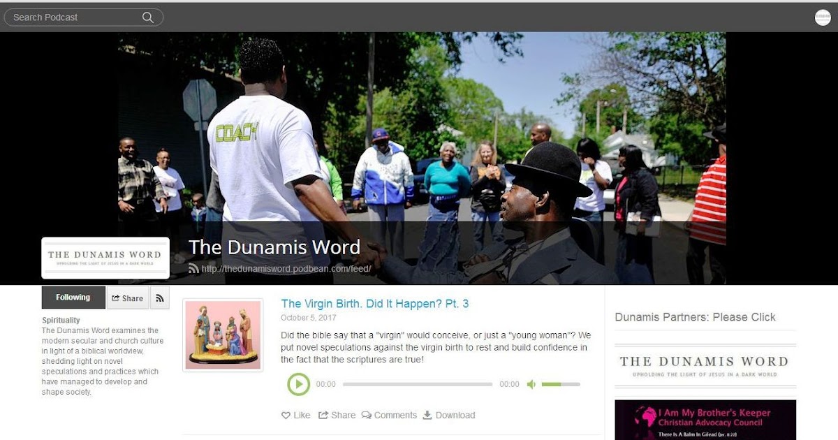 The Dunamis Word: A New Home For Podcasts & Radio Broadcasts