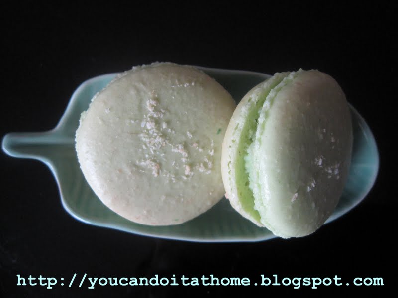 You can do it... at home!: Toasted Coconut Pandan Macarons - tastes ...