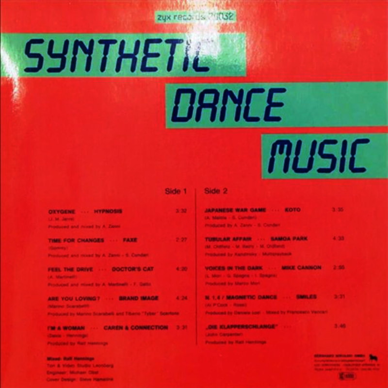 RETRO DISCO HI-NRG: Synthetic Dance Music - Various Artists (1983 ...