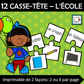 La classe de Caro: 12 CASSE-TÊTE – L'école - La rentrée