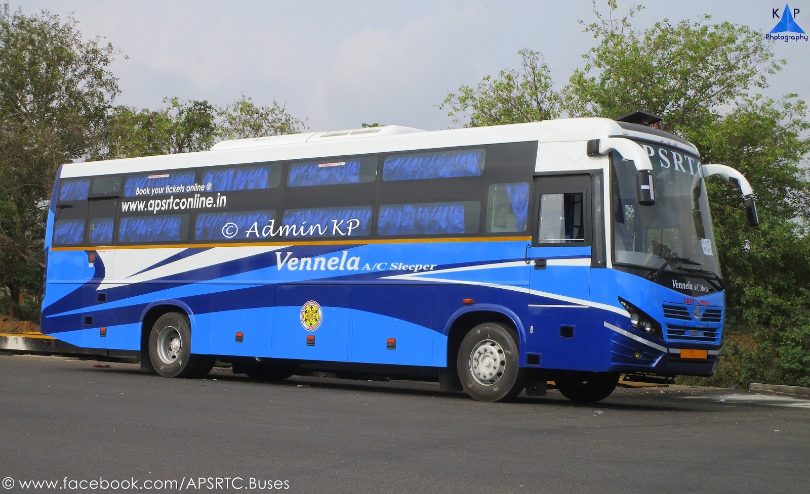 APSRTC BRAND NEW VENNELA AC SLEEPER BUS VEERA COACH ASHOK LEYLAND ENGINE.