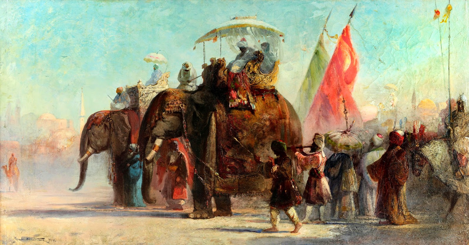 L'art magique: Douglas Arthur Teed : Parade menée par les éléphants, 1906