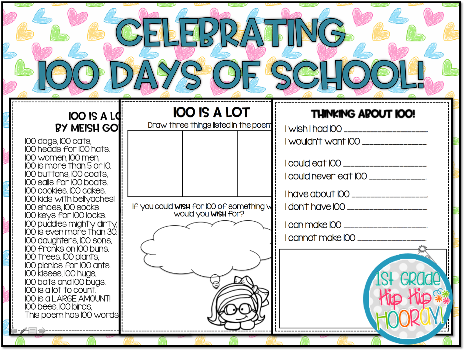 1st Grade Hip Hip Hooray!: 100th Day or 120th Day!