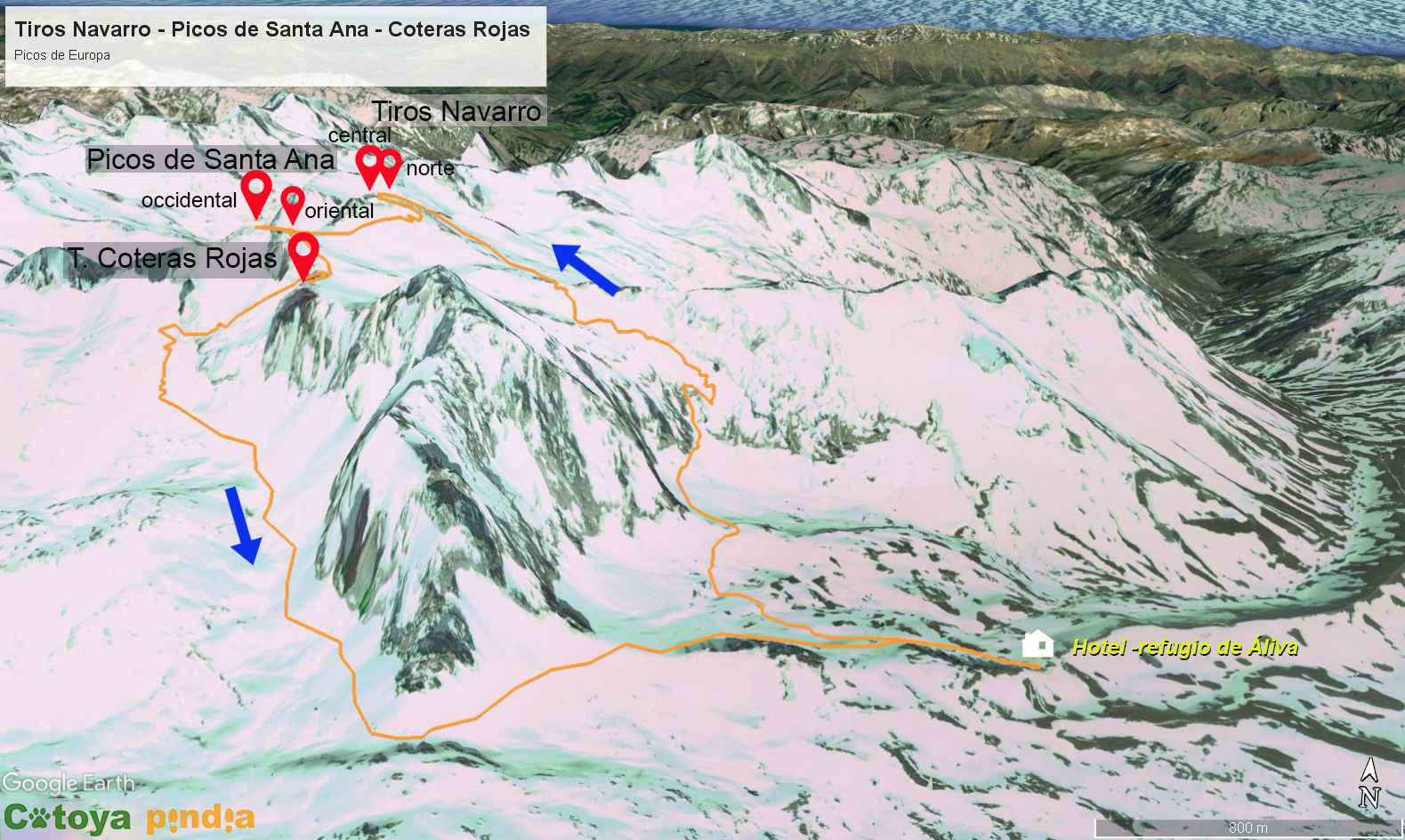 Tiros Navarro - Picos de Santa Ana - Coteras Rojas