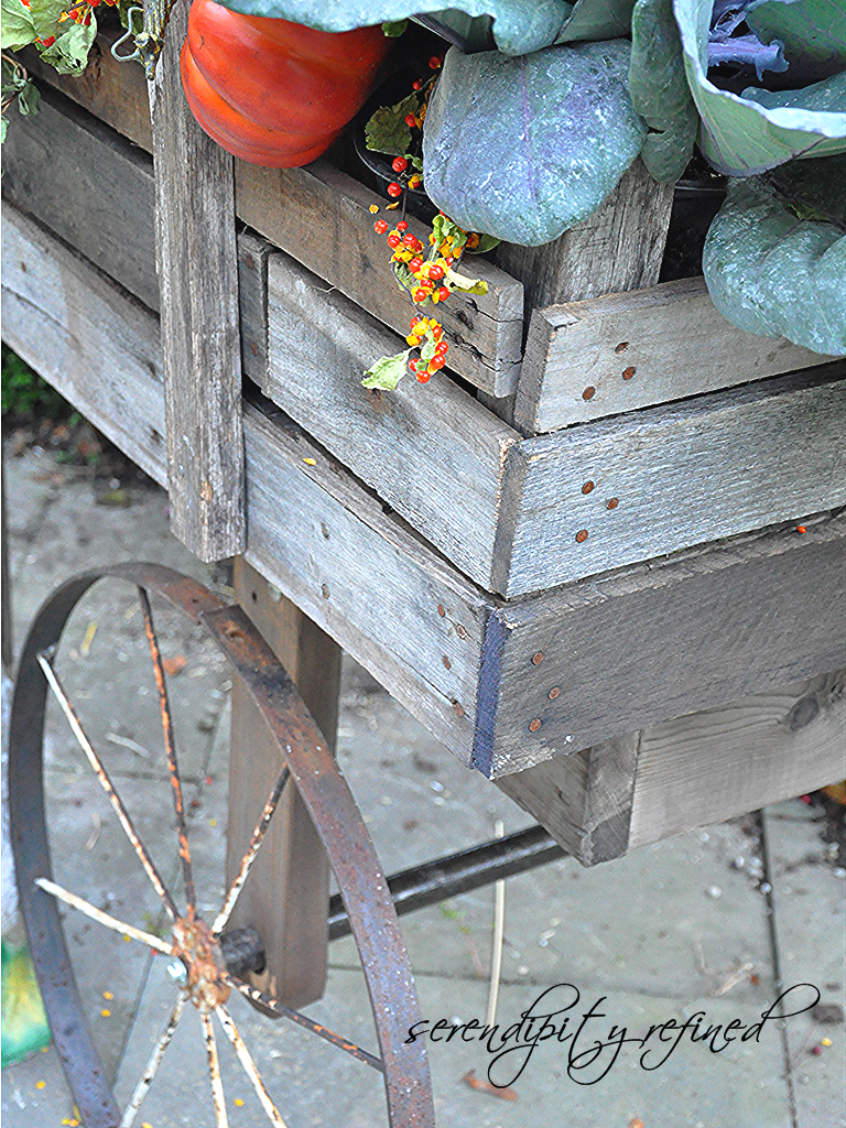 Serendipity Refined Blog: Iron Wheels and Pallet Wood: Building A ...