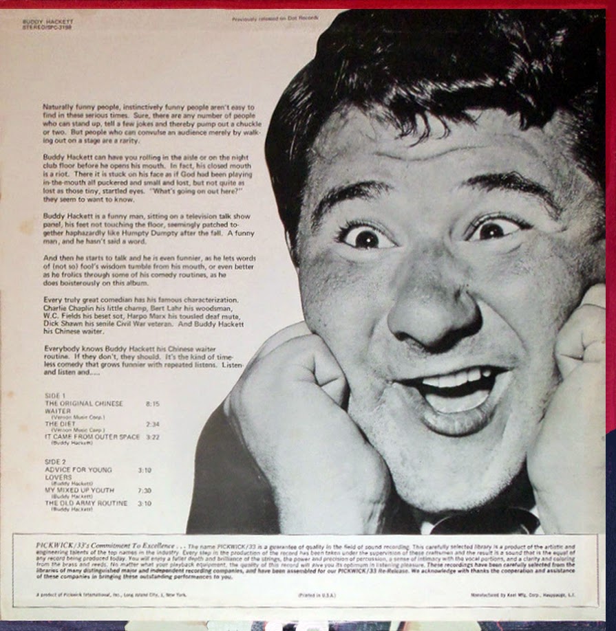 Vintage Stand-up Comedy: Buddy Hackett - Original Chinese Waiter 1960