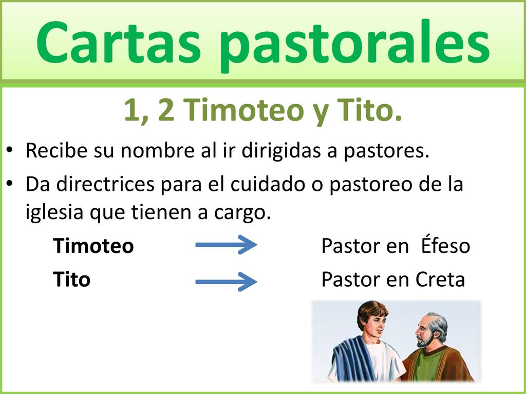 Las Cartas Pastorales a Timoteo y Tito Por Pablo,
