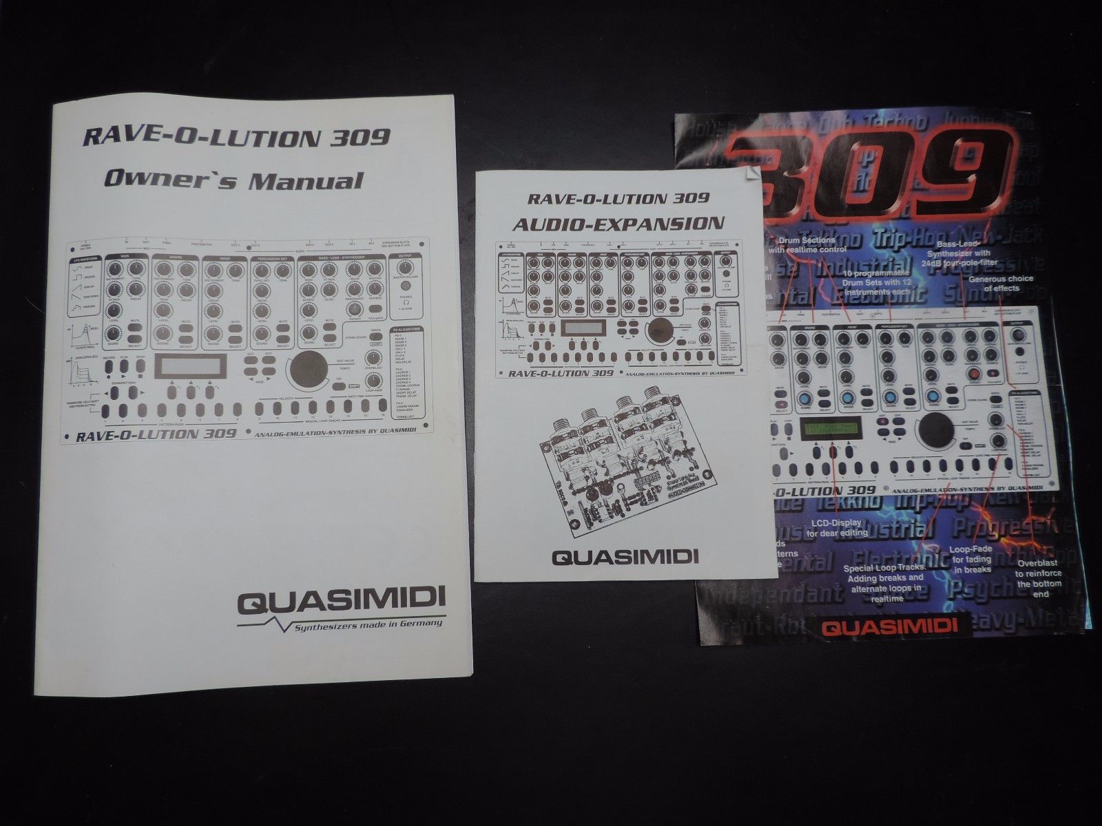 MATRIXSYNTH: Quasimidi 309 Rave-O-Lution Fully Expanded - I/O, Drums ...