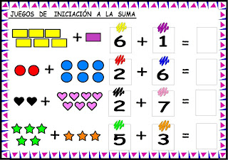 Las cosas que aprendo: TARJETAS PARA SUMAR