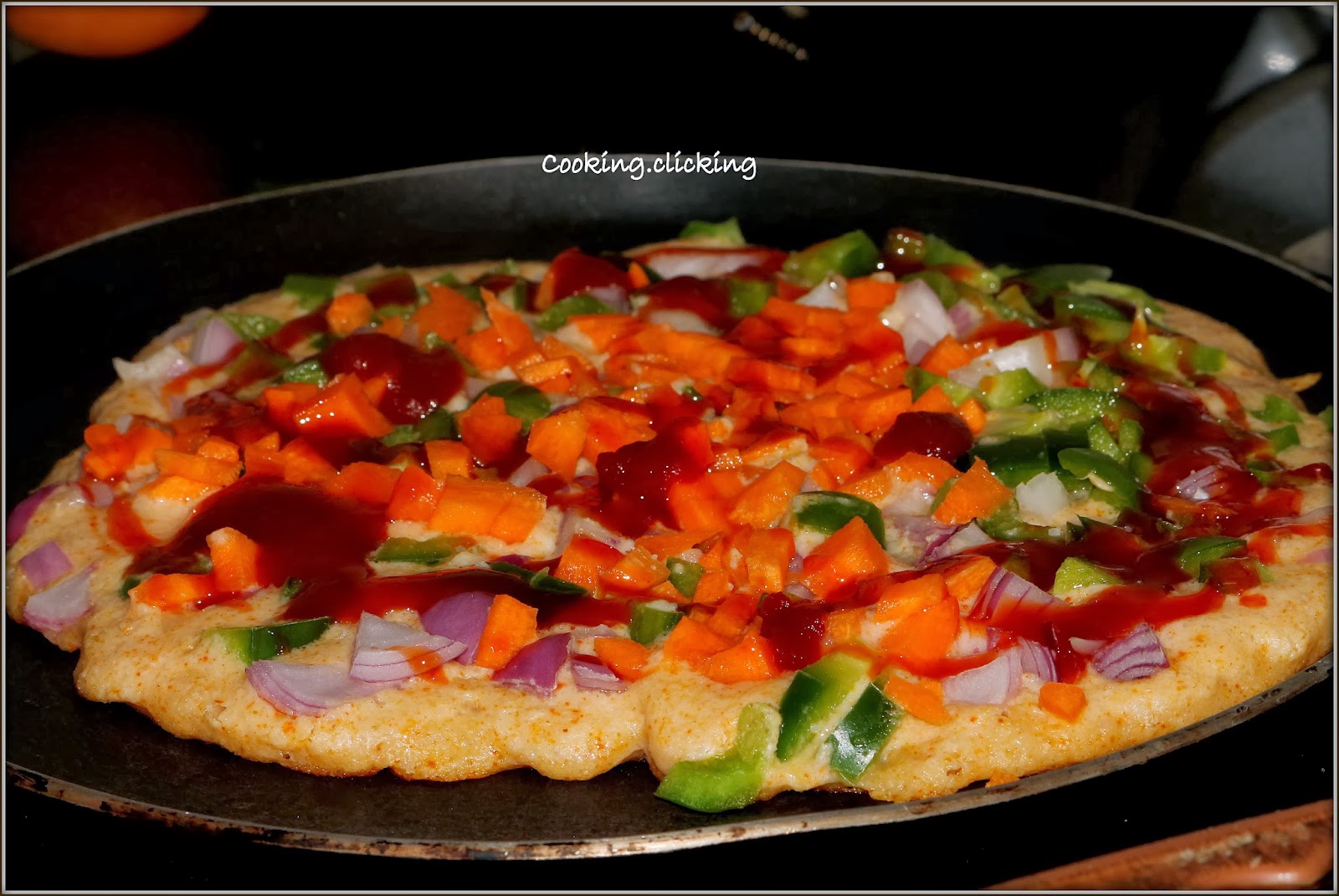 My Passion for cooking: Idli batter pizza