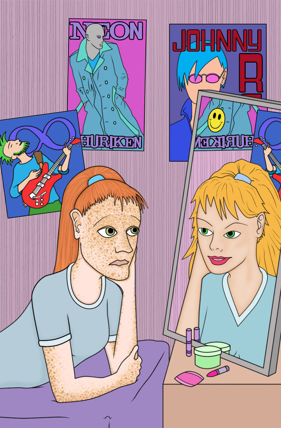 Death From Above !: 'Pretty Ugly' - Freckle combo / Skin shading / Hair ...