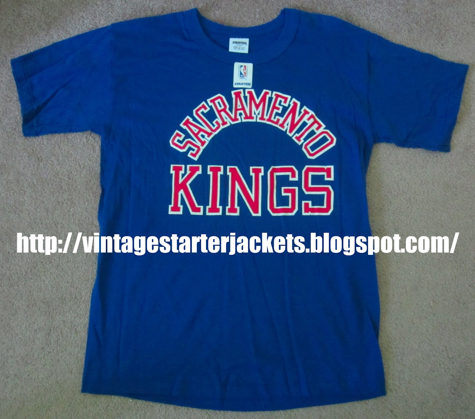Vintage Sports Apparel: Vintage Sacramento Kings Starter T-Shirt Mens ...