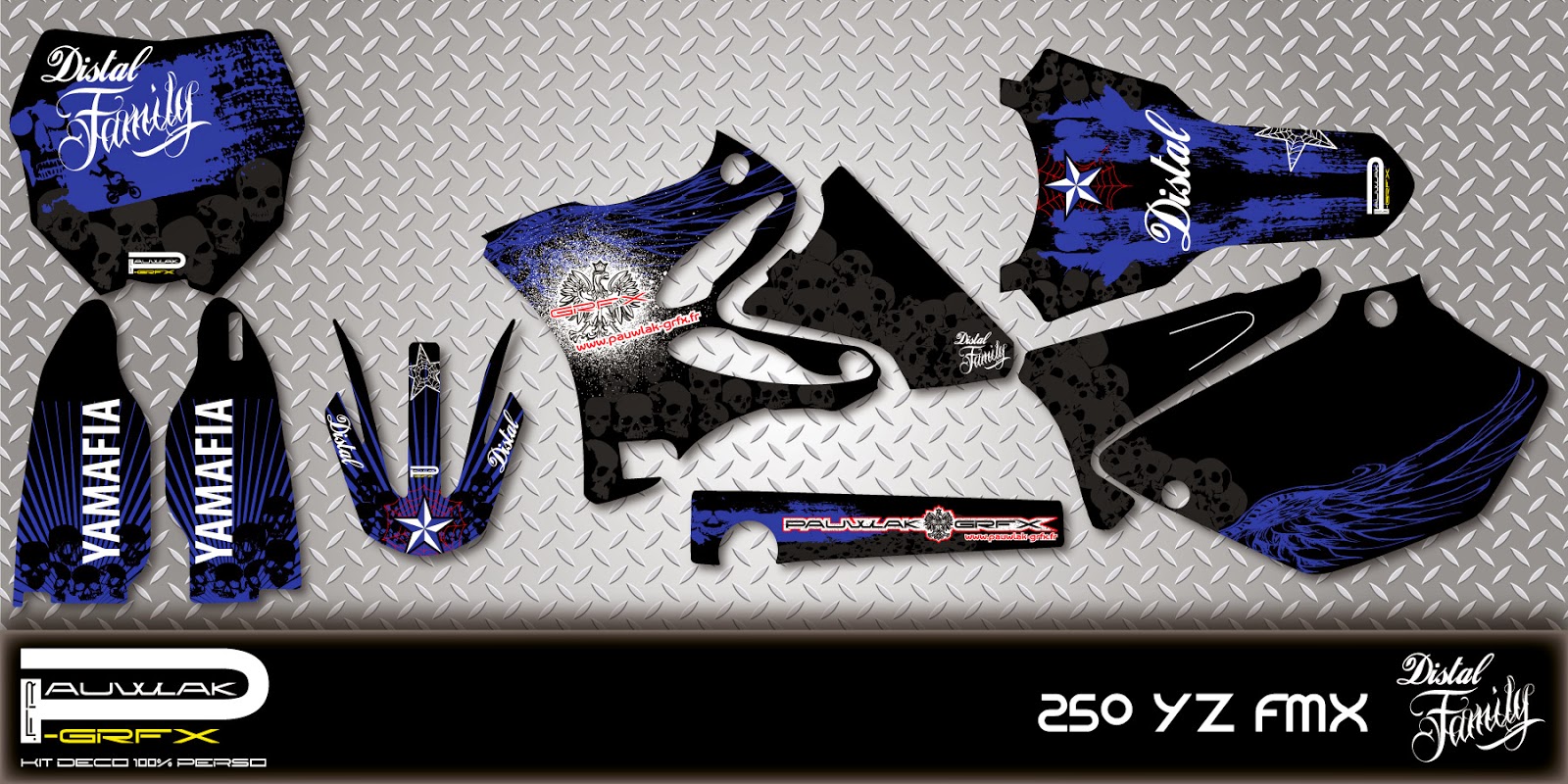 PAUWLAK GRFX: Kit déco 250 YZ FMX