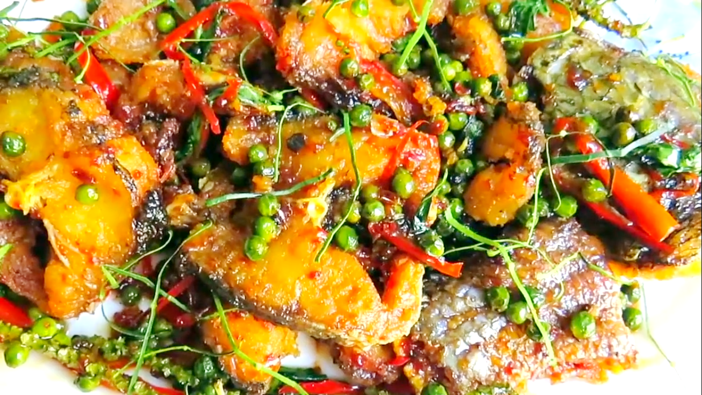 How to cook Spicy Fried Fish Recipe Cambodian cooking Style - Country ...