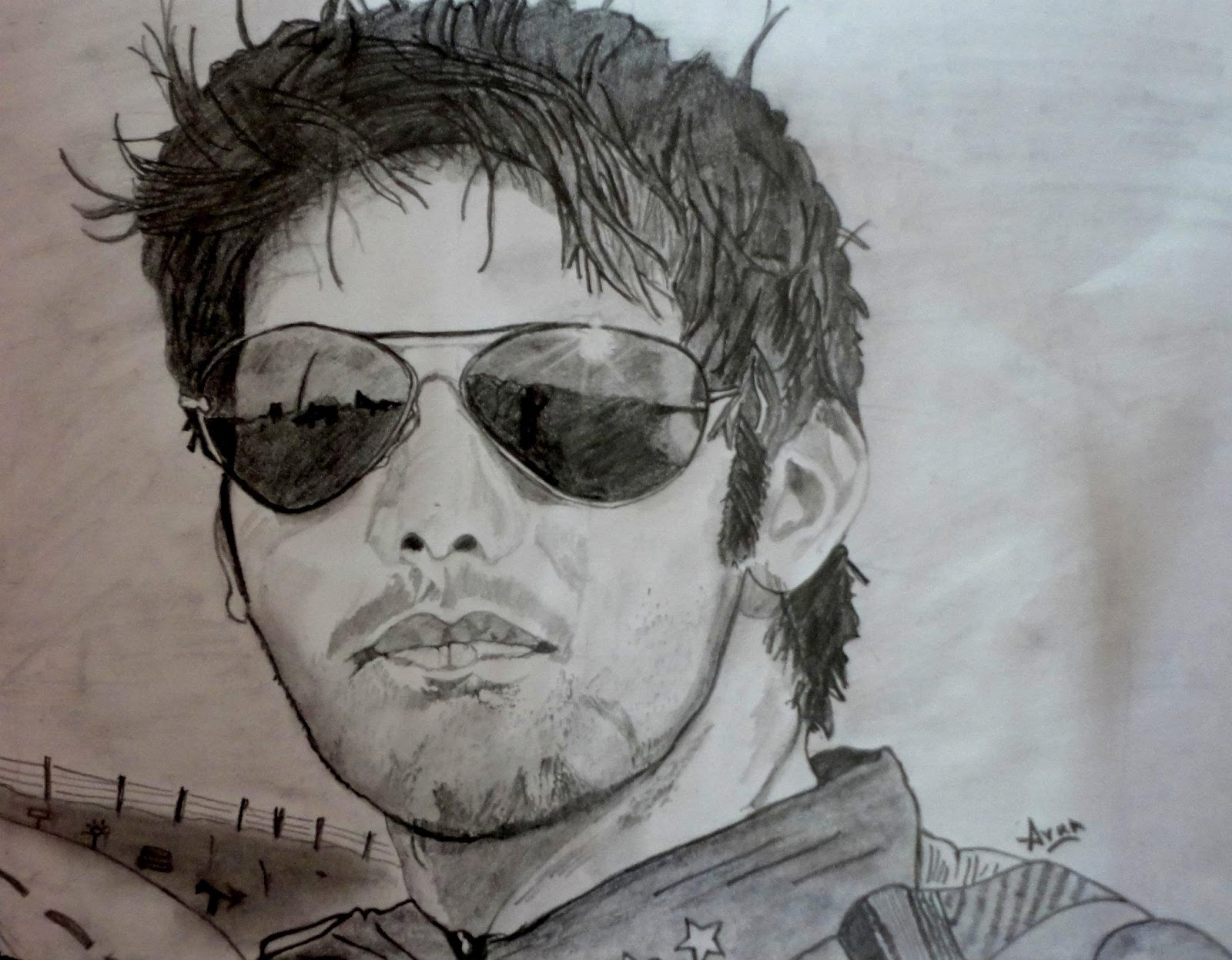 Pencil World: Portrait - Arya - South Indian Hero