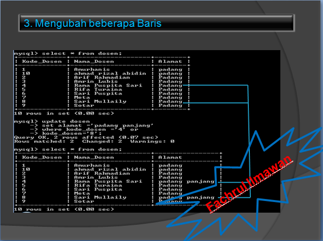 MySql : DataBase Akademik Dgn CMD